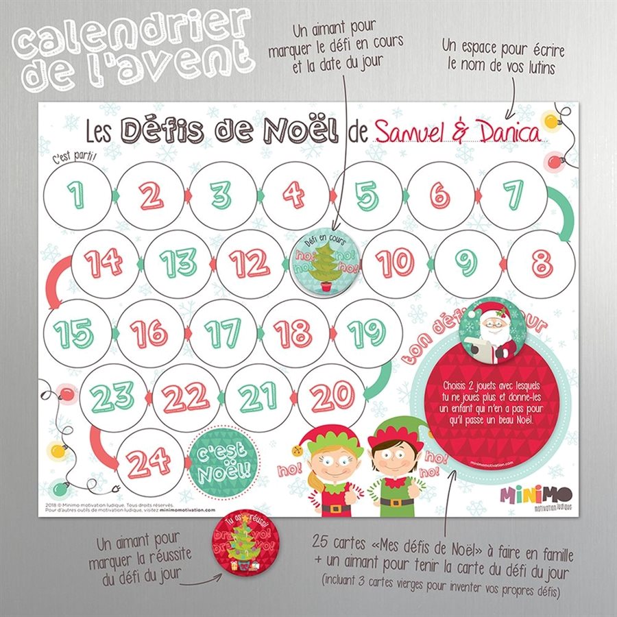 MES DEFIS DE NOEL (CALENDRIER DE L'AVENT)