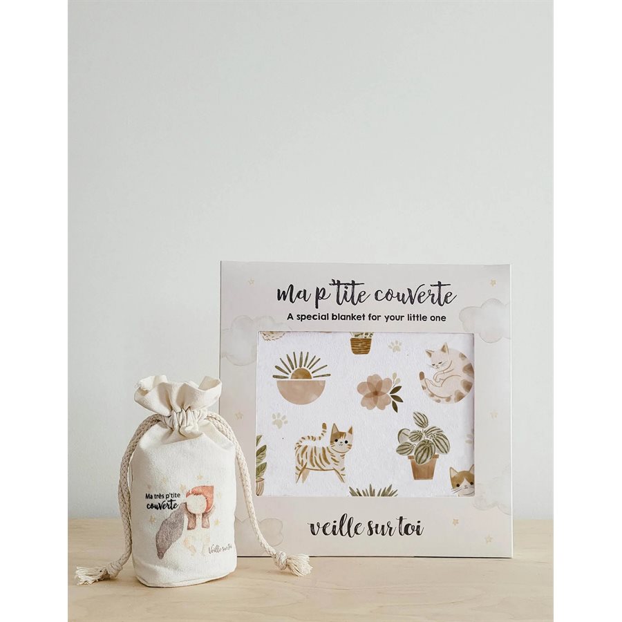 COUVERTURE SAMMY ET SES PLANTES 80CM X 100CM